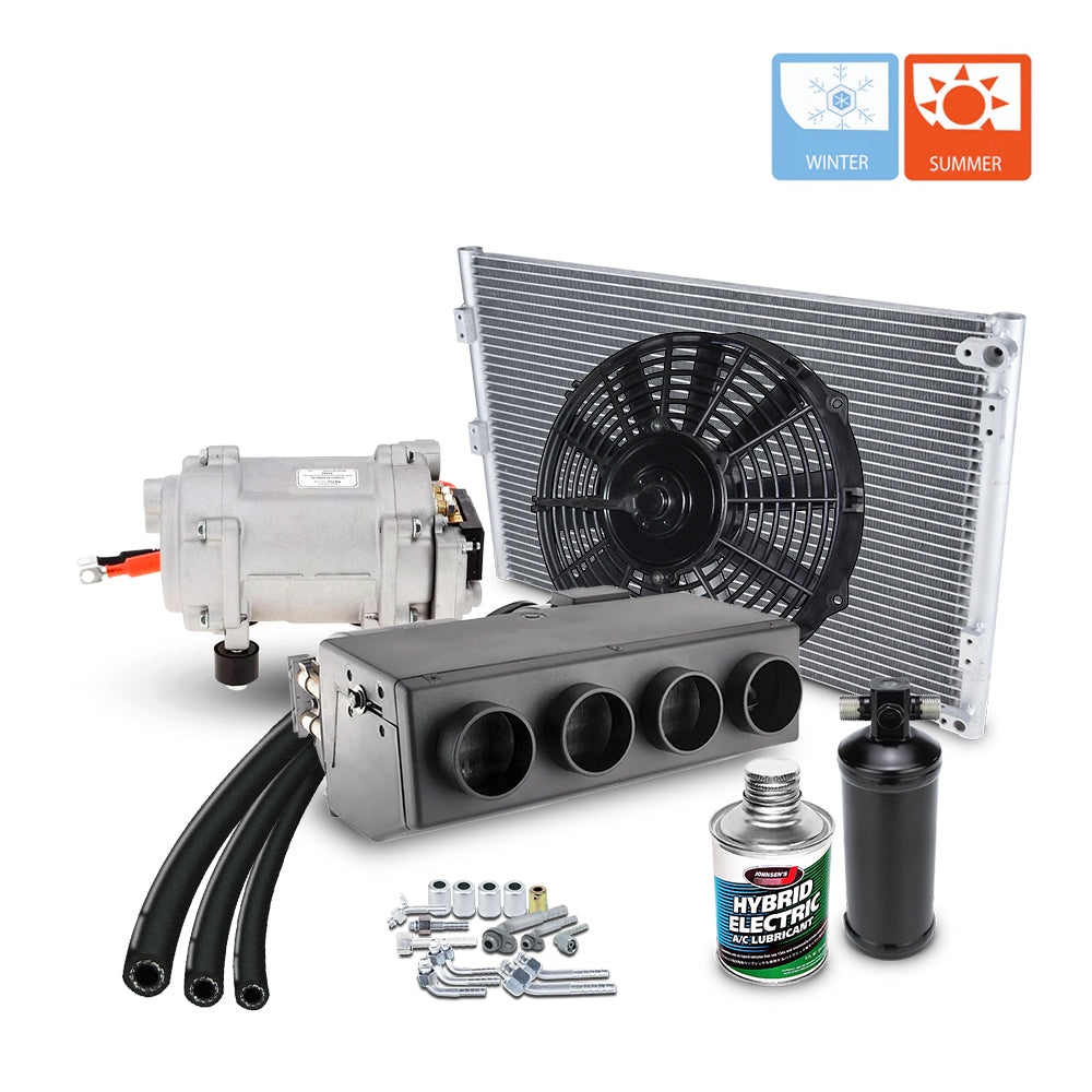 12V Electric Heat&Cool Air Conditioning Kit Underdash - Hidden Series ...