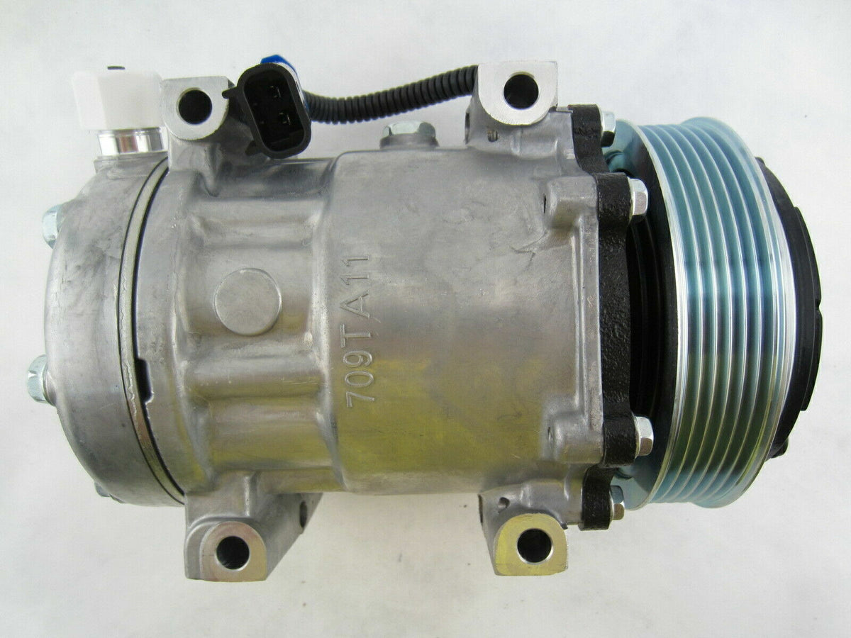 A/C Compressor OEM Sanden SD7H15 for Case IH / Caterpillar / Mack / Vo ...