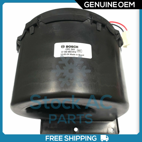 New OEM BOSCH Blower Motor w/ Fan Assembly 24 Volt - OE# 0130063814