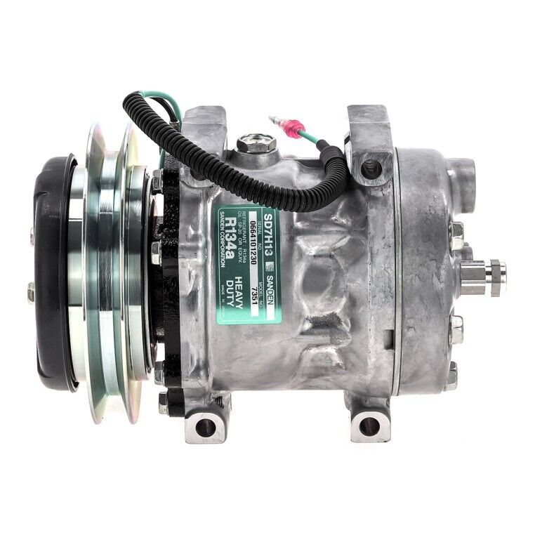 NEW OEM SANDEN A/C COMPRESSOR LINK-BELT / CASE / KOBELCO - OE# KHR3197